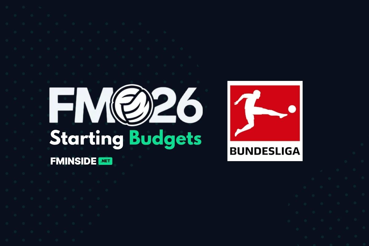 FM26 - Bundesliga Starting budgets - FMInside Football Manager Community