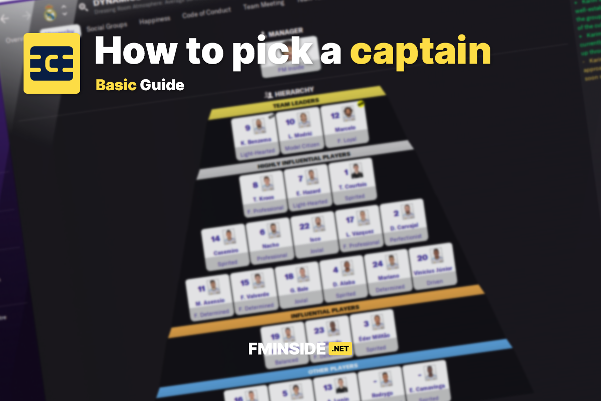 Picking your captain in Football Manager - FMInside Football Manager ...