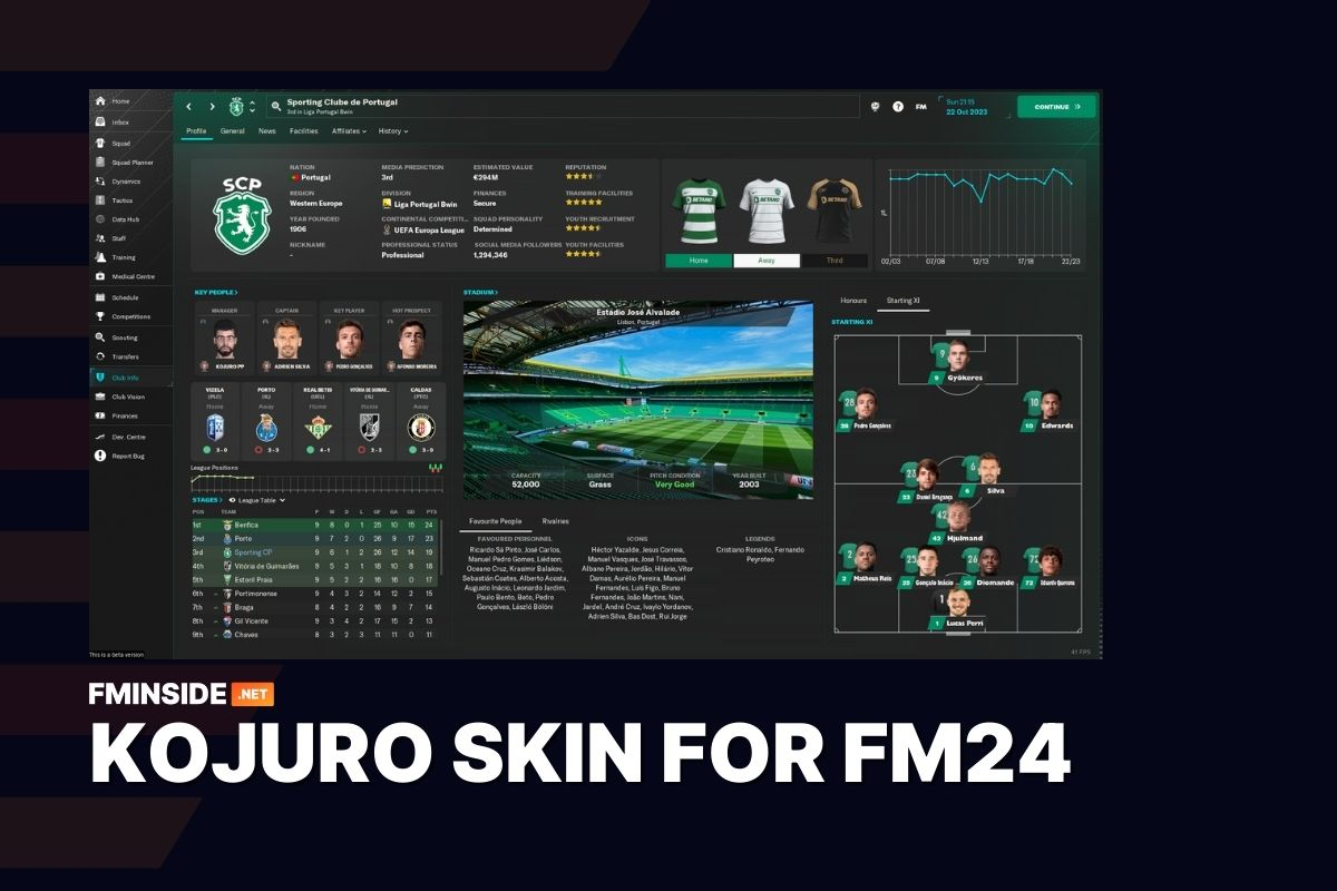 Kojuro FM24 SKin 6.1.3 - FMInside Football Manager Community