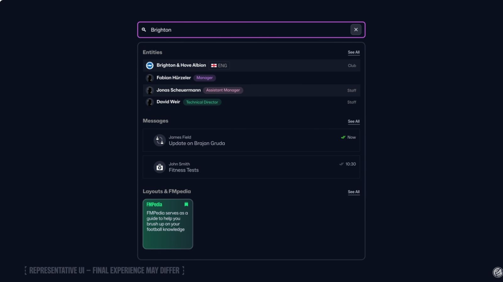 Football Manager 26 - First look at new UI - FMInside Football Manager ...