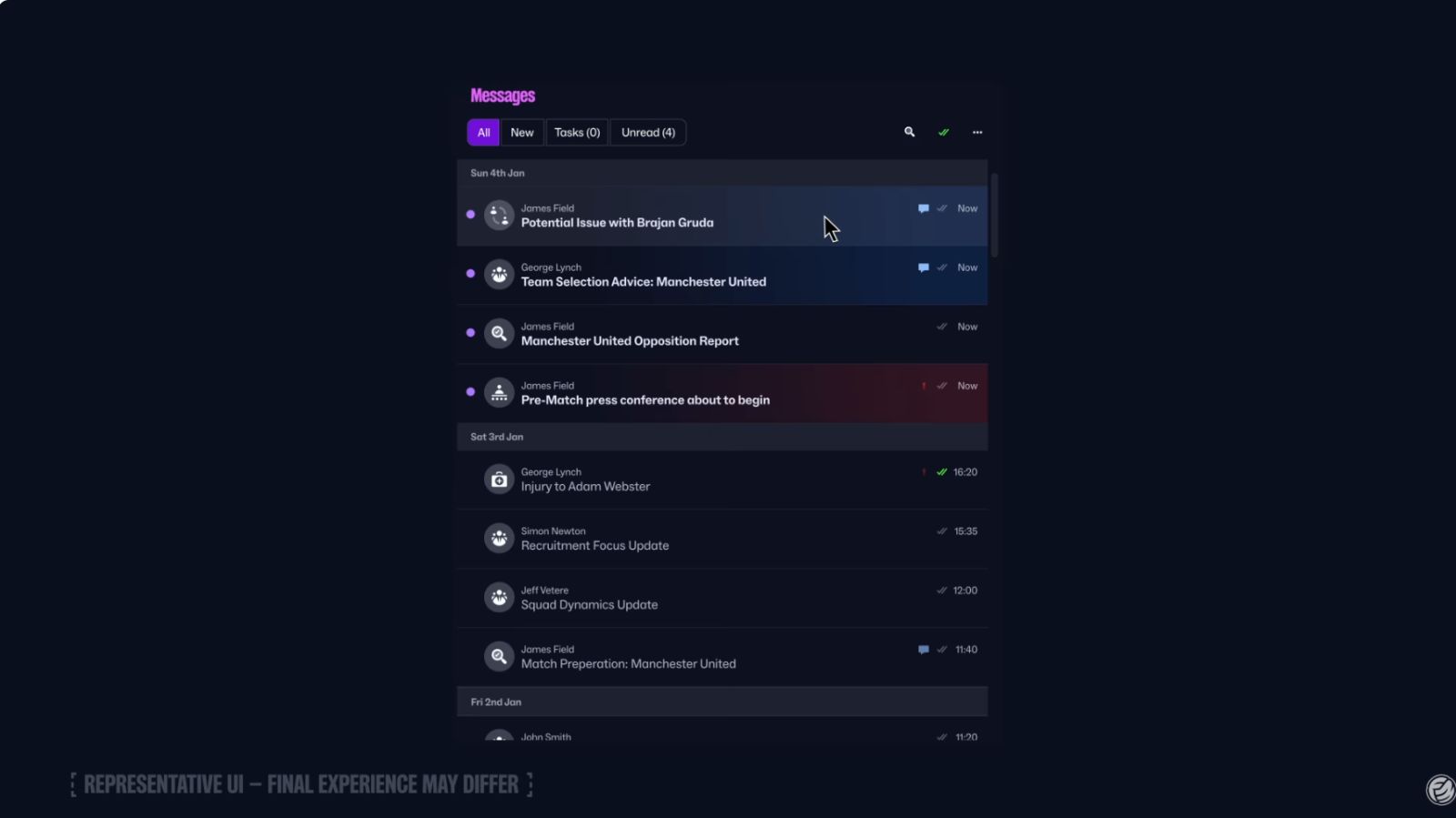 Football Manager 26 - First look at new UI - FMInside Football Manager ...